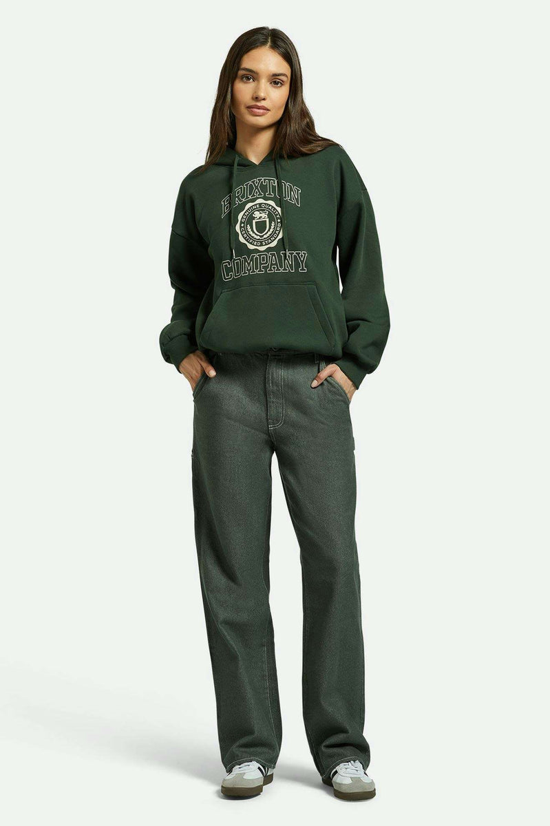 Brixton Women's Essex Painter Pant in color Deep Forest – Brixton Canada