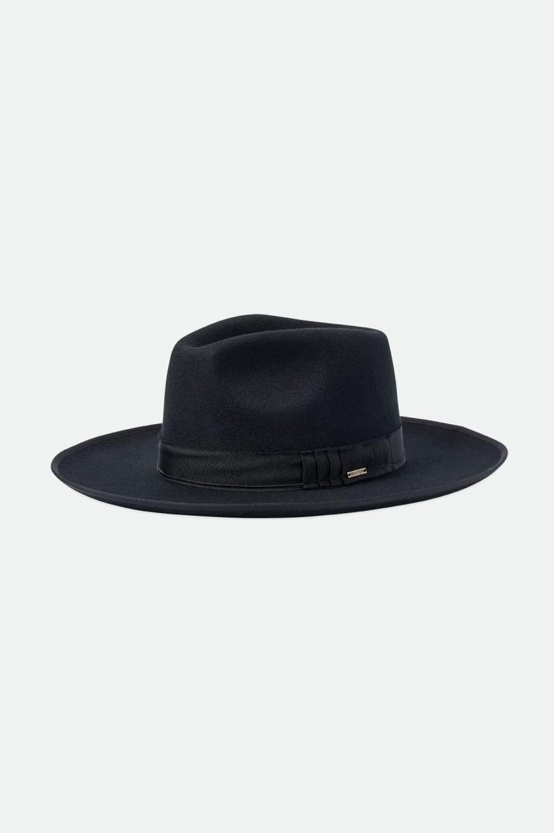 Unisex Reno Fedora in Black/Black – Brixton Canada